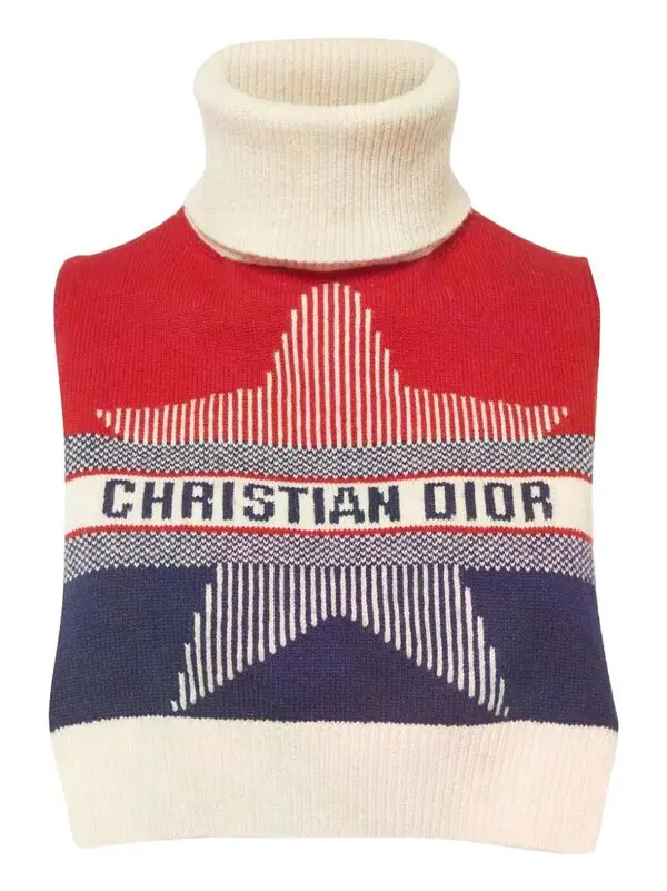 Dior Sleeveless Vest With Star Motif - Neutrals