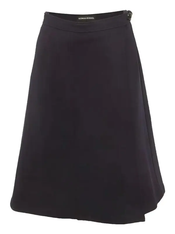 Sonia Rykiel Paris Wrap-style Jersey Midi Skirt - Blue