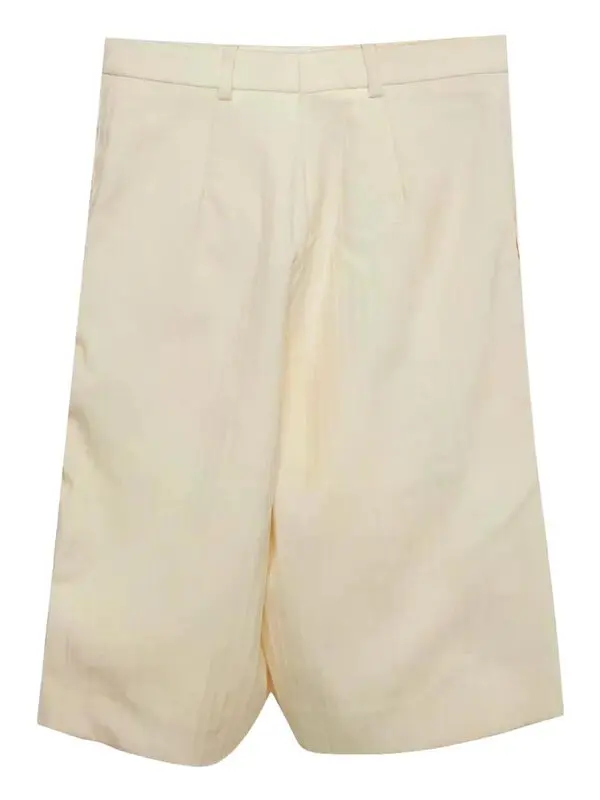 Saint Laurent Striped Tailored Shorts - Neutrals