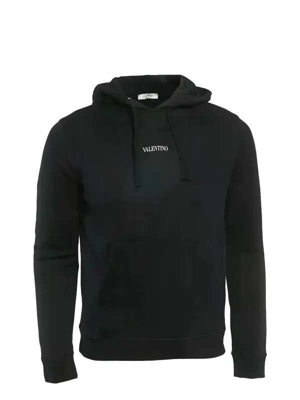 Valentino Garavani Logo Print Hoodie - Black