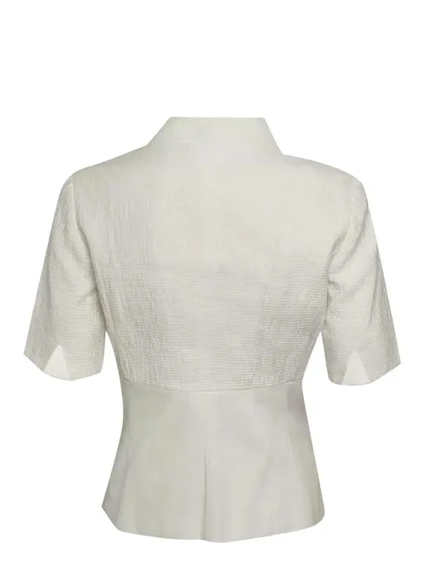 Max Mara Short Sleeve Panelled Top - Neutrals