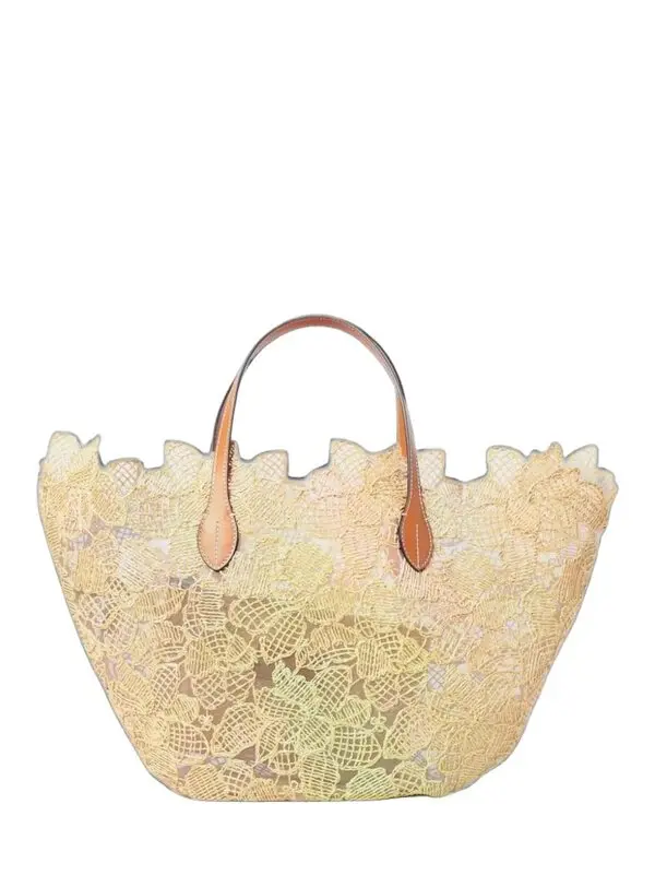 Ermanno Scervino Floral Lace Tote Bag - Neutrals