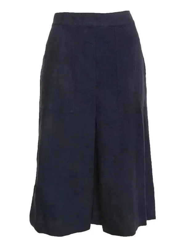 Polo Ralph Lauren Chambray Linen Midi Skirt - Blue