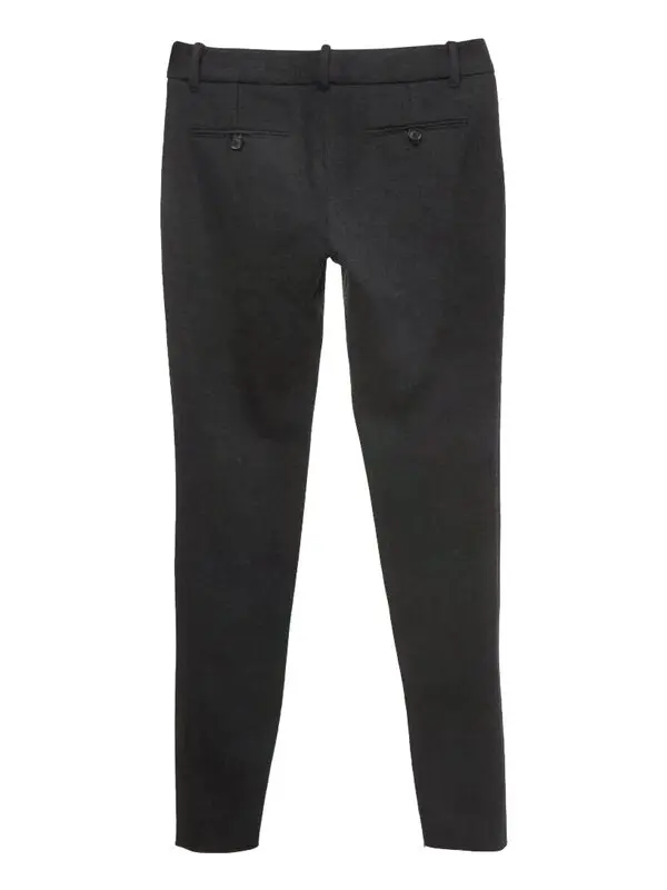 Gucci Wool Blend Straight-fit Trousers - Grey