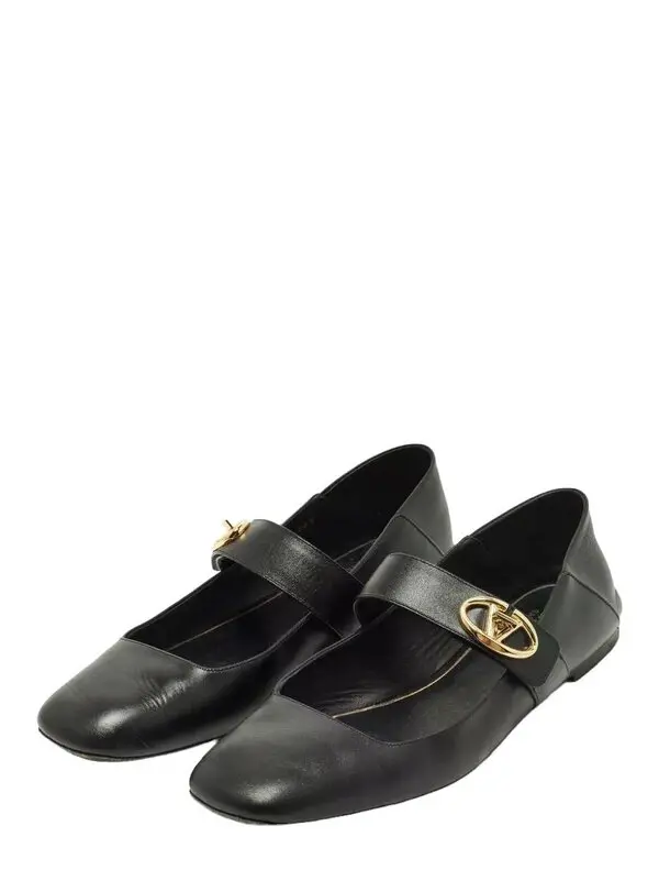 Valentino Garavani Vlogo Locker Ballet Flats - Black