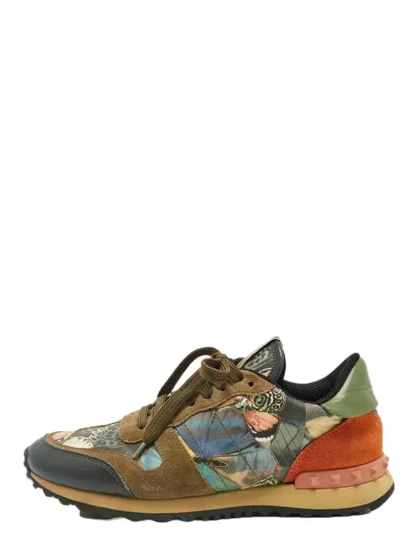 Valentino Garavani Rockrunner Butterfly Print Sneakers - Blue