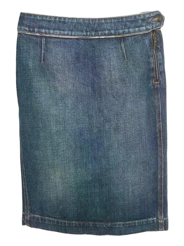 Saint Laurent Denim Mini Skirt - Blue