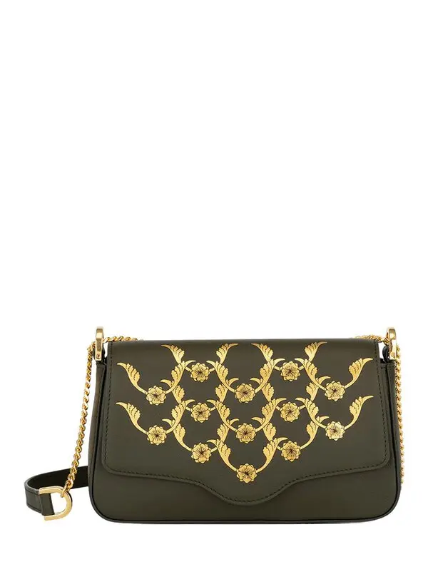 ARANYANI Gold Gilded Amoura Crossbody - Deep Forest