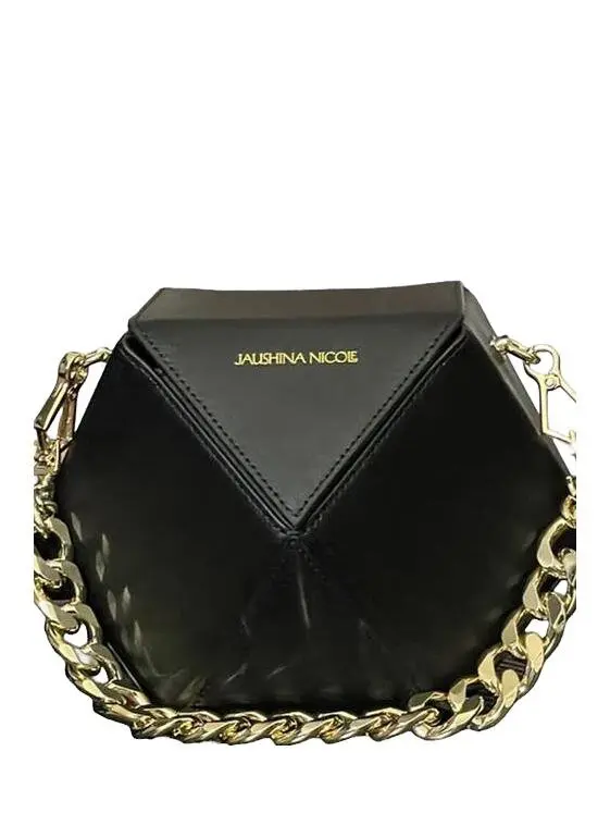 JAUSHINA NICOLE Tetra Top Handle Bag - Black