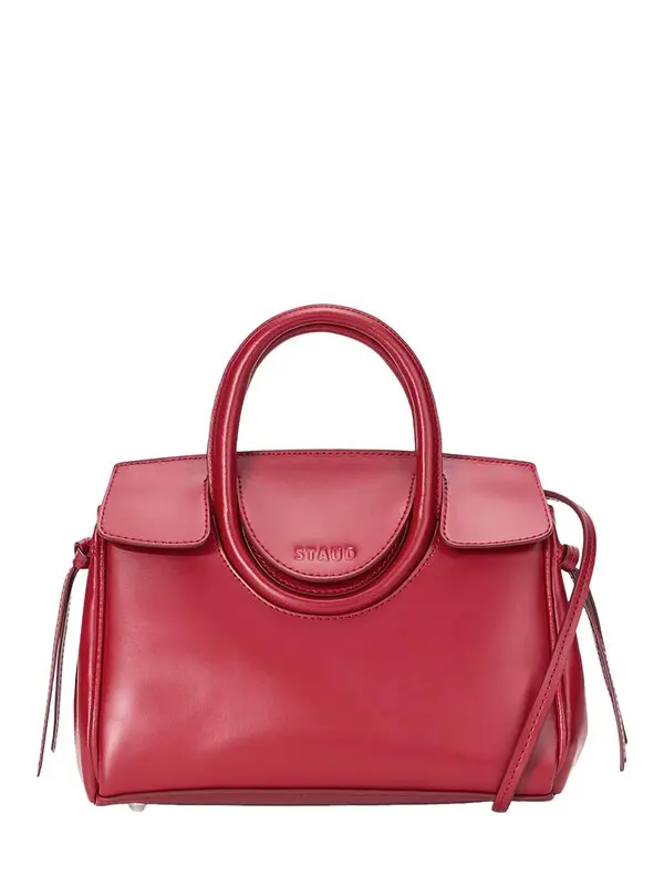 Staud Mini Maude Leather Carryall Bag - Rouge