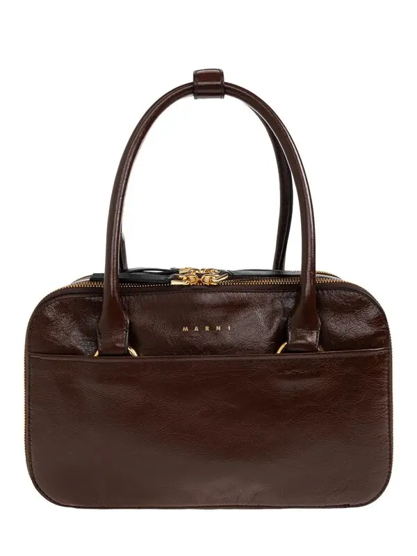 Marni Boxyne' Top Handle Bag - Brown