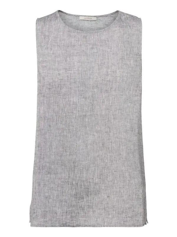 Asceno Cali Linen Top - Grey