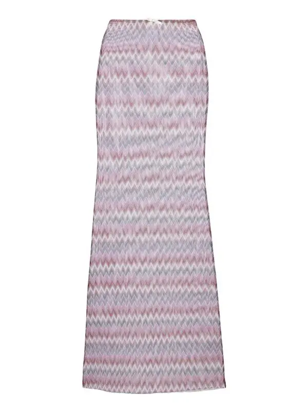 BANANHOT Solay Chevron Maxi Skirt - Multicoloured