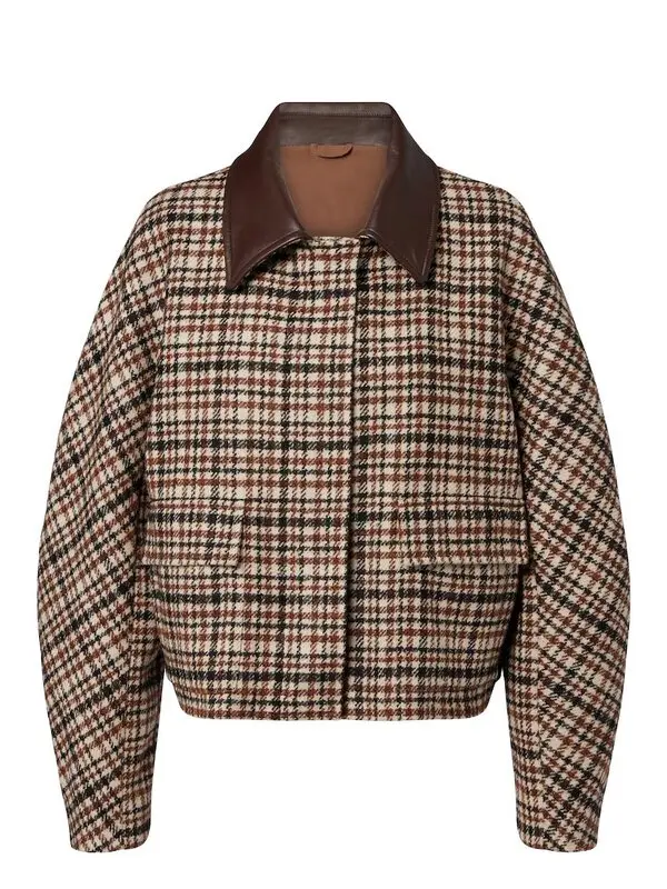 Brunello Cucinelli Checked Wool & Alpaca-blend Jacket - Multicoloured