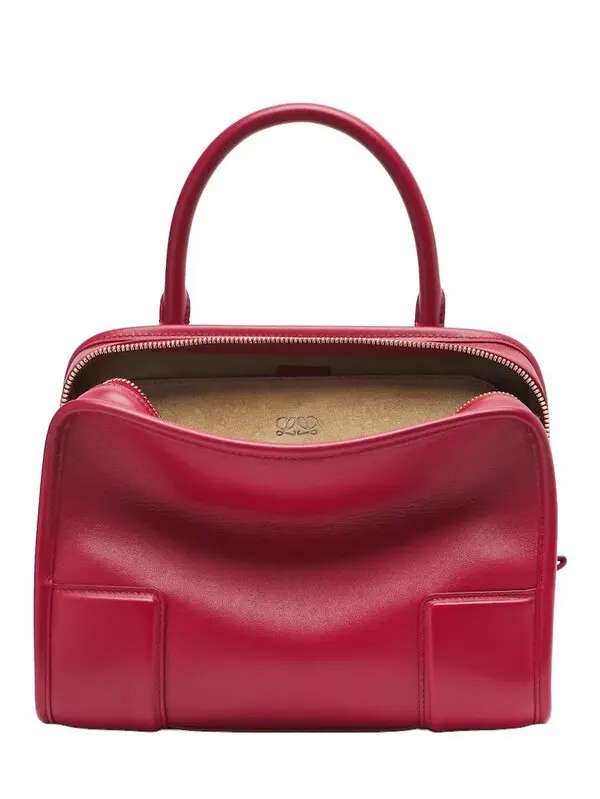 Loewe Amazona 180 Small Leather Top Handle Bag - Red