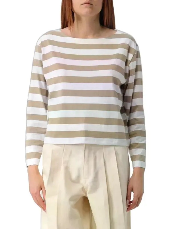 Theory Striped Long-sleeve T-shirt - Neutrals