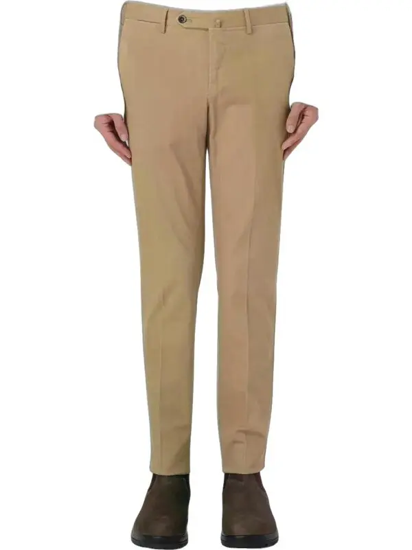 PT TORINO Straight-leg Cotton Chinos - Neutrals