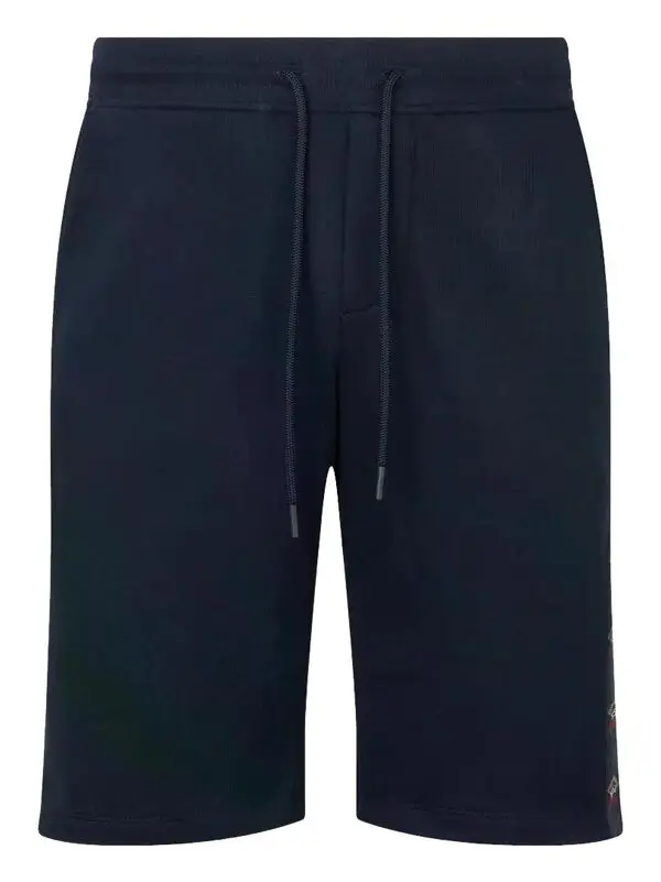 Paul & Shark Cotton Drawstring Waist Shorts - Blue