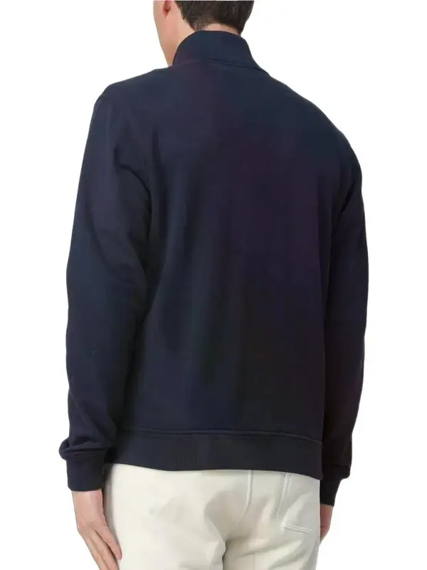 Belstaff Logo Patch Zip-up Sweatshirt - Blue