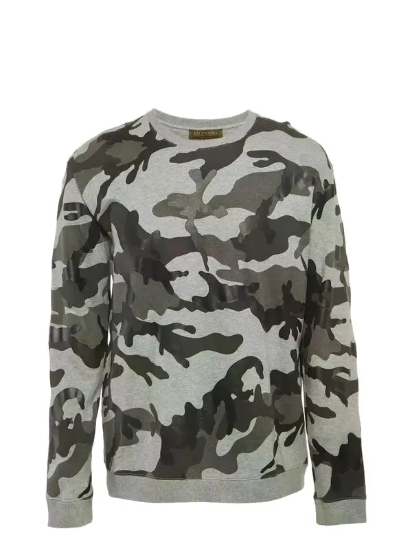 Valentino Garavani Camouflage Print Sweatshirt - Grey