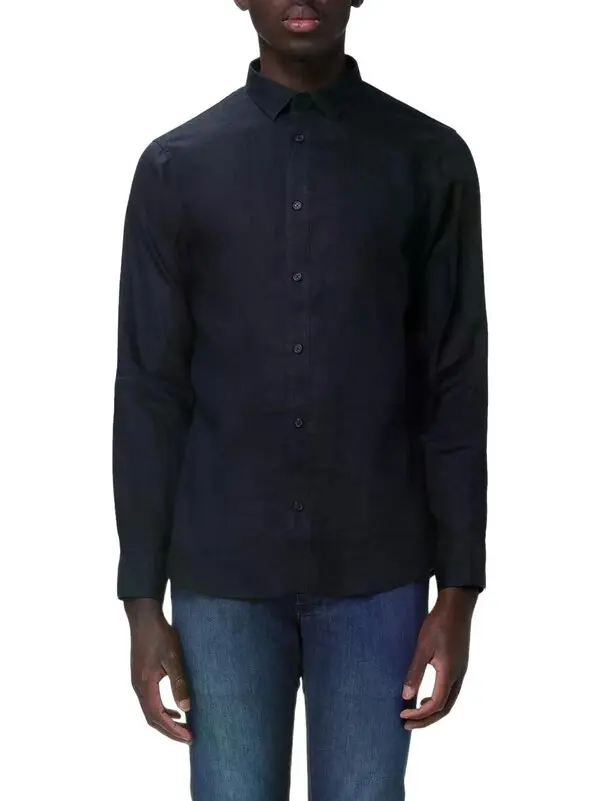 Emporio Armani Linen Shirt - Blue