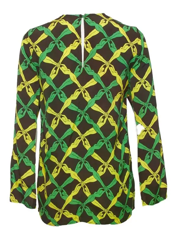 Bottega Veneta Printed Blouse - Black