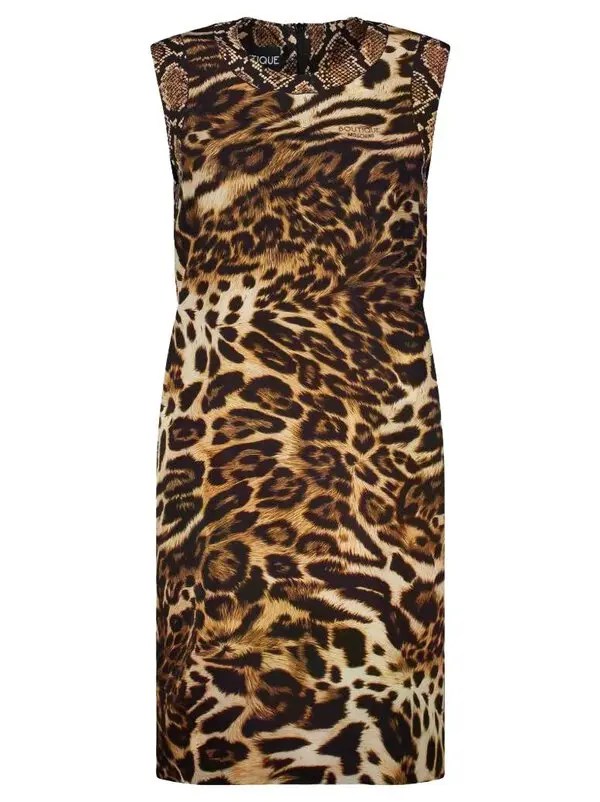 Moschino Sleeveless Mini Dress - Brown