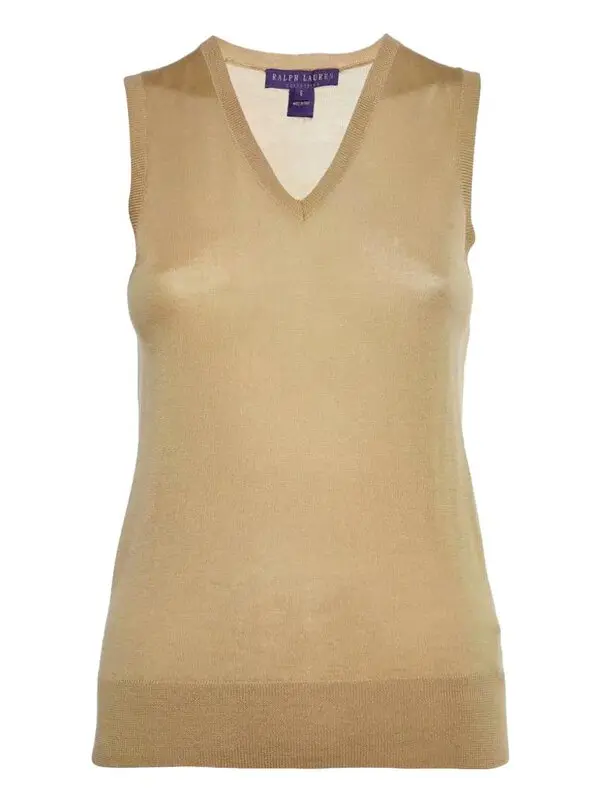 Ralph Lauren Purple Label V-neck Vest - Neutrals