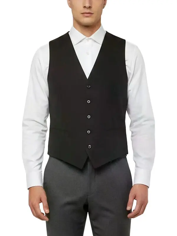 Fendi Gabardine Buttoned Waistcoat - Black