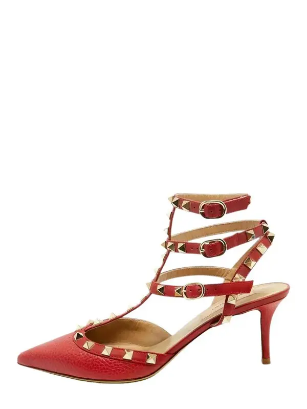 Valentino Garavani Rockstud Cage Pumps - Red