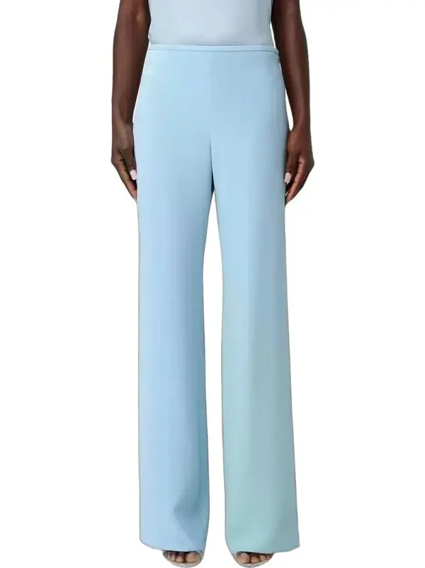 Emporio Armani Light Straight-leg Trousers - Blue