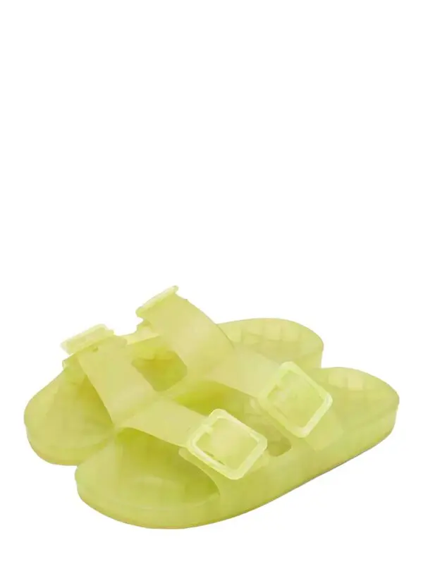 Balenciaga Mallorca Buckle Flat Sandals - Green