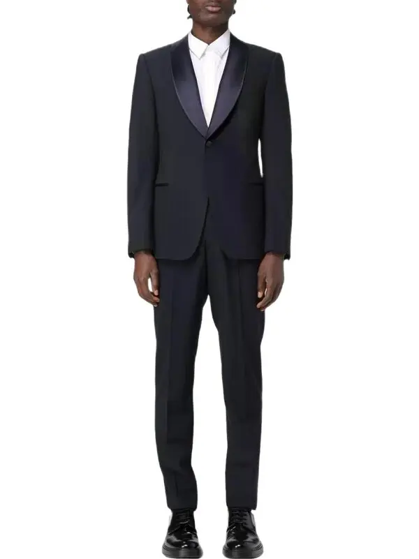 Emporio Armani Shawl-lapel Suit - Blue