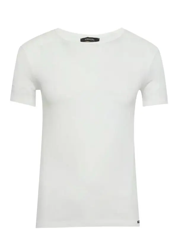 TOM FORD Crew Neck T-shirt - White