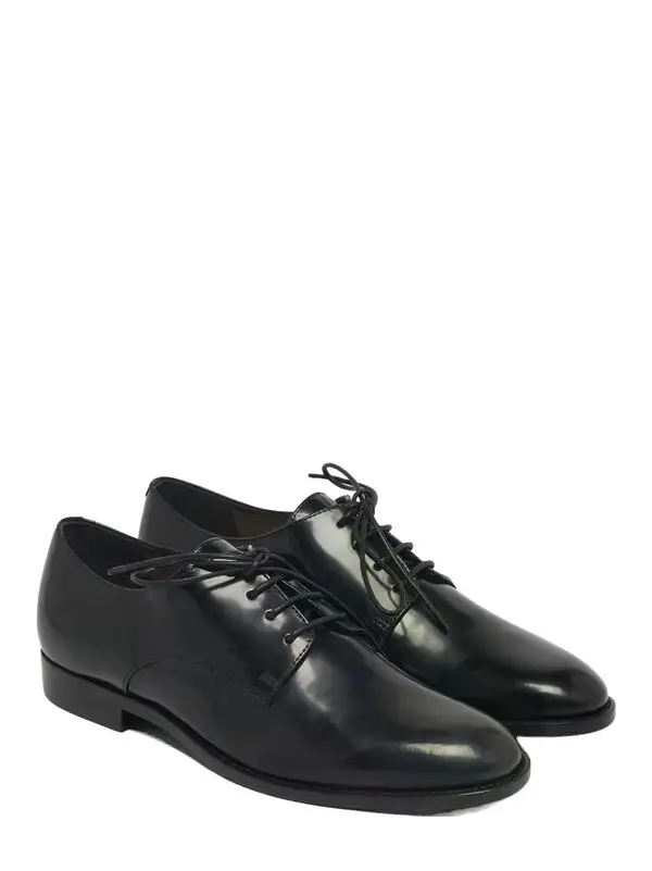 Dior Leather Lace-up Derby Shoes - Black