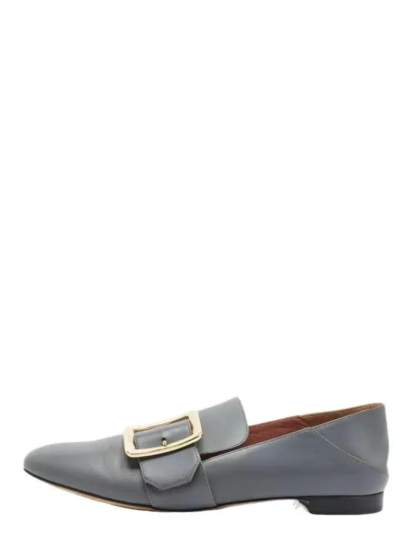 424 Janelle Buckle Detail Slippers - Grey