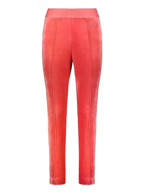 Alberta Ferretti Velvet Effect Trousers - Red