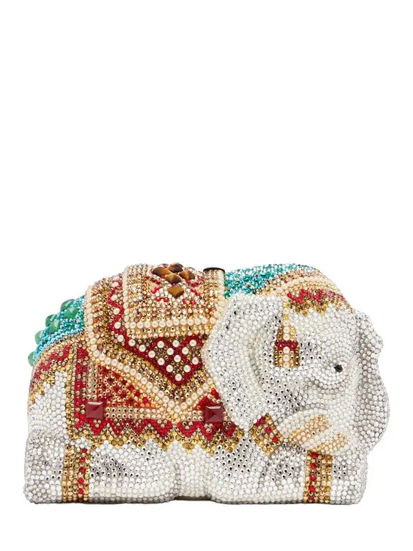 Judith Leiber Elephant Small Embellished Clutch - Multicoloured