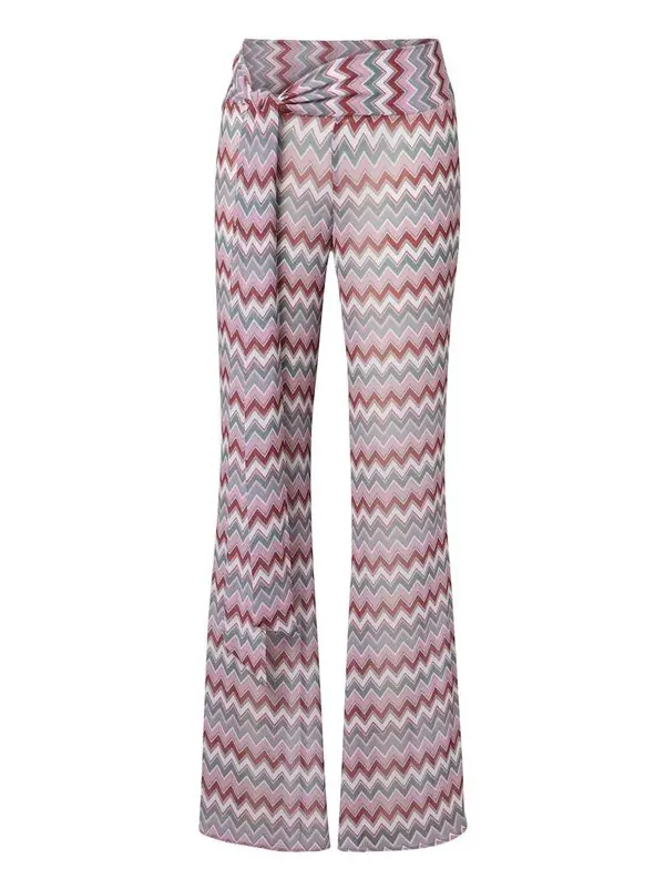 BANANHOT Bowie Chevron Flared Pants - Multicoloured