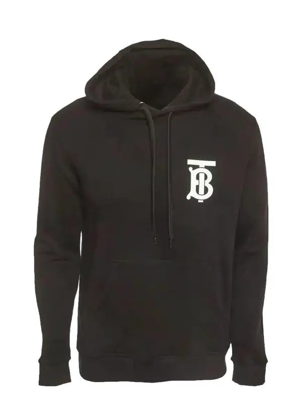 Burberry Logo Detail Hoodie - Black