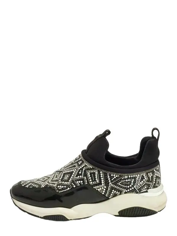 FERRAGAMO Embellished Low-top Sneakers - Black