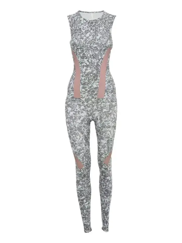 Stella McCartney X Adidas Crew-neck Tank Top And Leggings Set - Grey