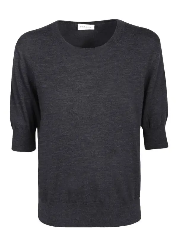 P.a.r.o.s.h Fine Knit Round Neck Top - No