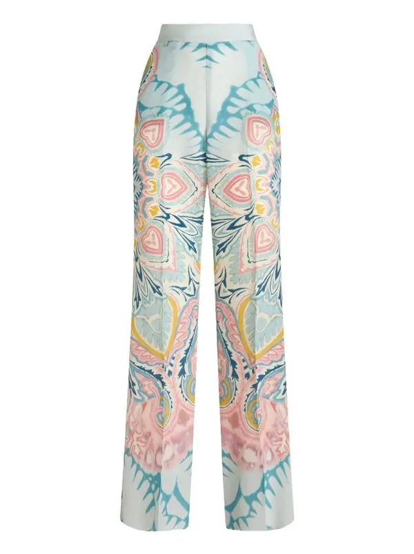 Etro Floral-pattern Wide-leg Pants - Multicolor