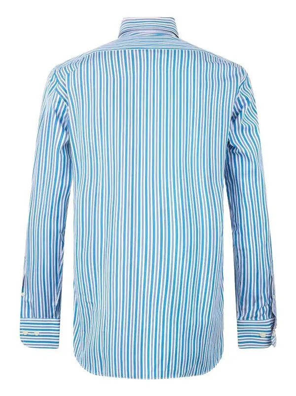 Paul & Shark Striped-pattern Long-sleeve Shirt - Blue