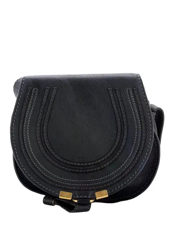 Chloé Marcie Leather Mini Crossbody Bag - Blue