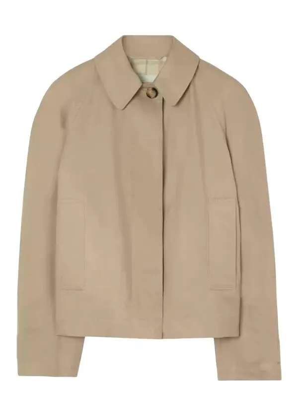 Burberry Tropical Gabardine Oversized Jacket - Neutrals