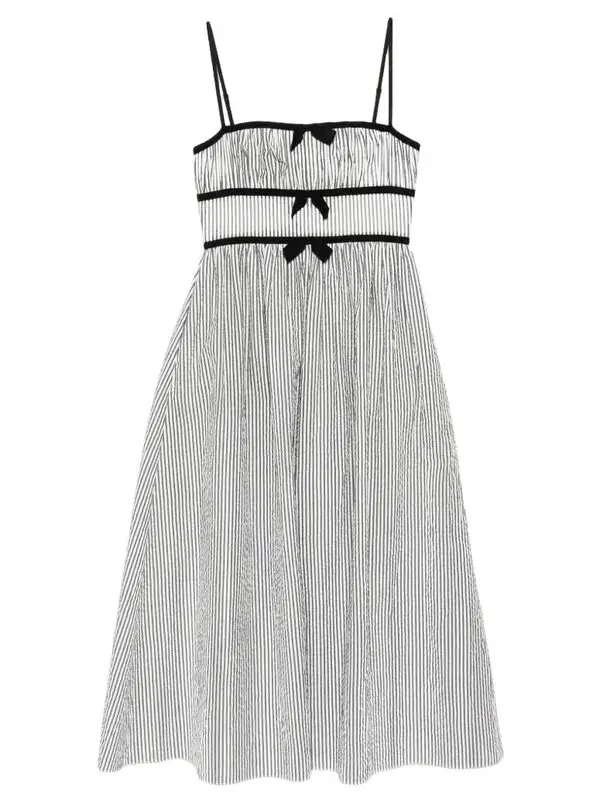 Cynthia Rowley Clara Seersucker Dress - Black