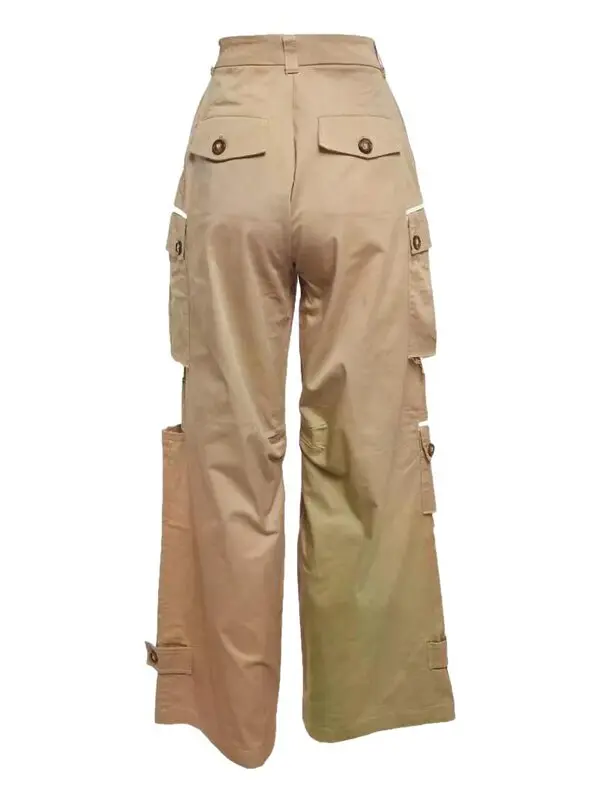 SAGAZA Leandro Buttoned Cargo Trousers - Neutrals