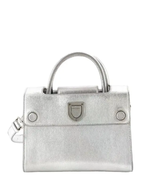 Dior Diorever Leather Mini Shoulder Bag - Silver